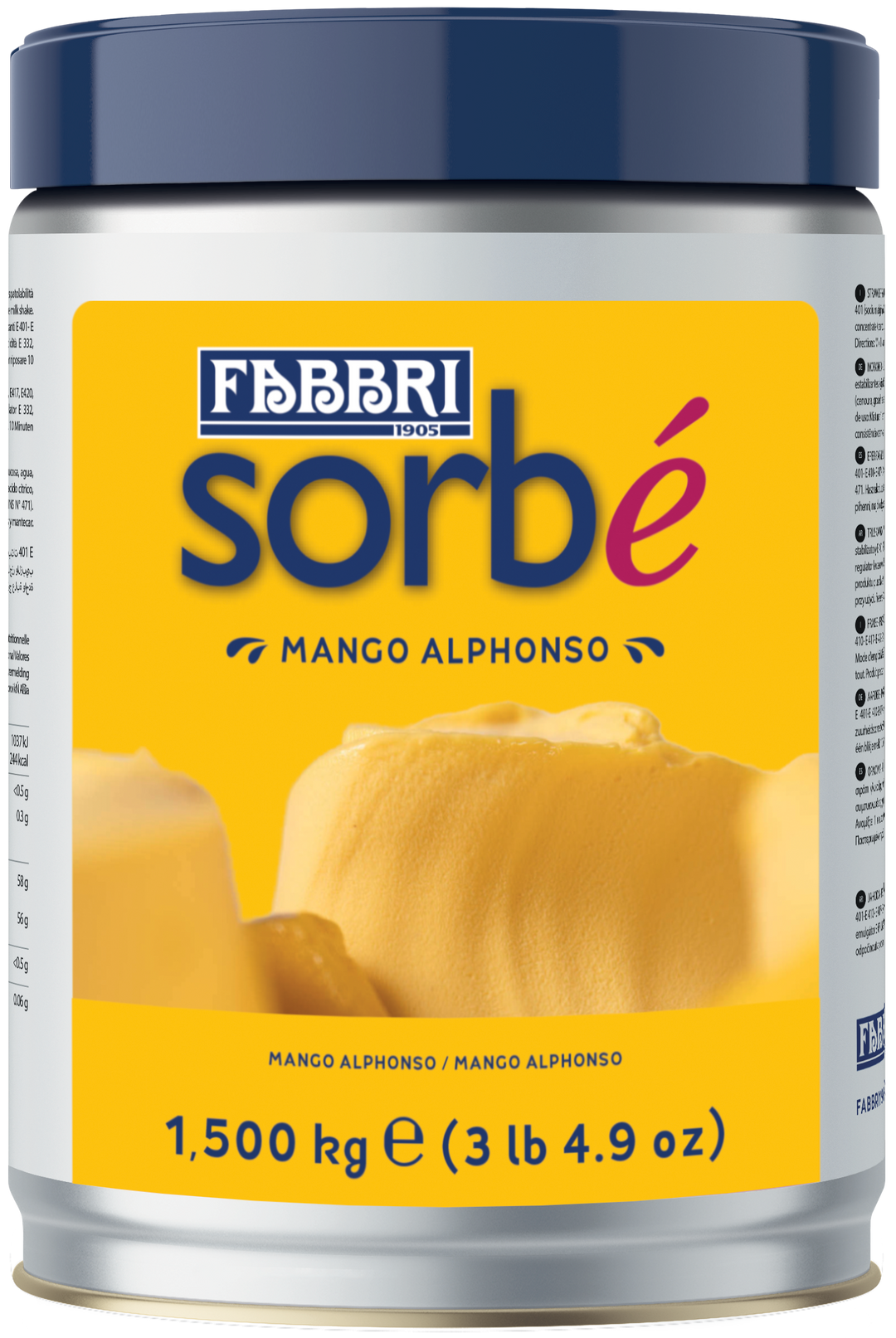 Sorbé Mango Alphonso 1,5kg – Fabbri 1905 S.p.A.