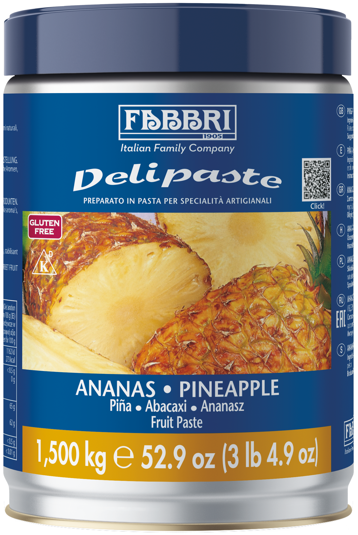 Delipaste Ananas 1,5kg – Fabbri 1905 S.p.A.